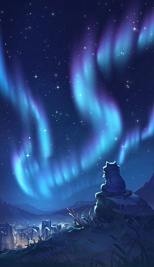 Partes De Iluminación Para Paisajes De Paisajes Nocturnos