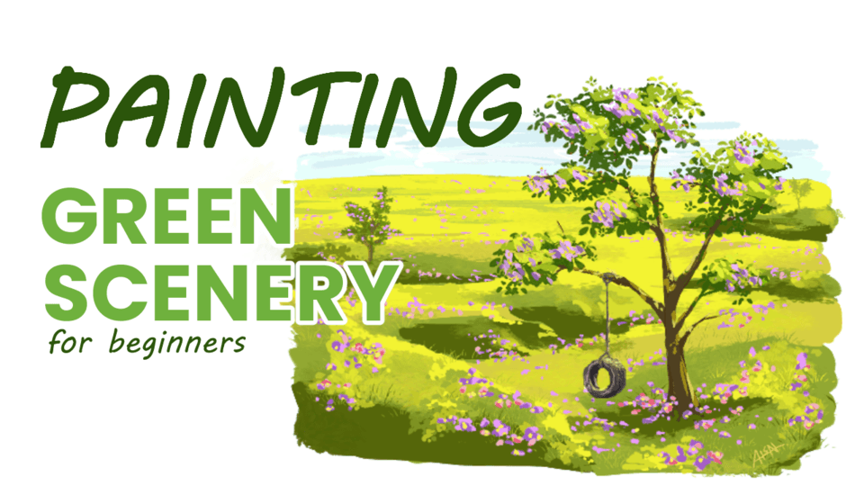 How to Paint Natural Scenery with Greenery by N.Ahsan - Make better art ...