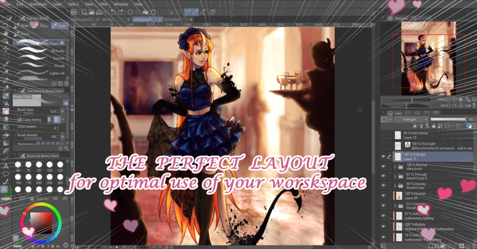 Optimising workspace! My Clip Studio layout by ReveSomnia - Make better ...