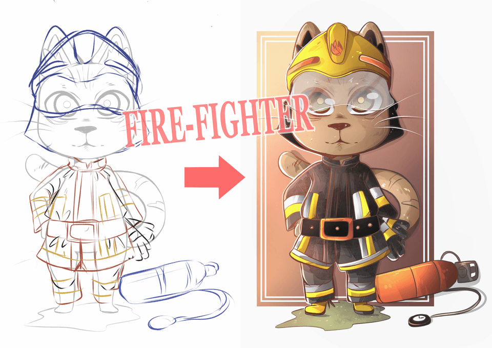 How to draw work outfits on a cat by lostmemorycs - Make better art ...