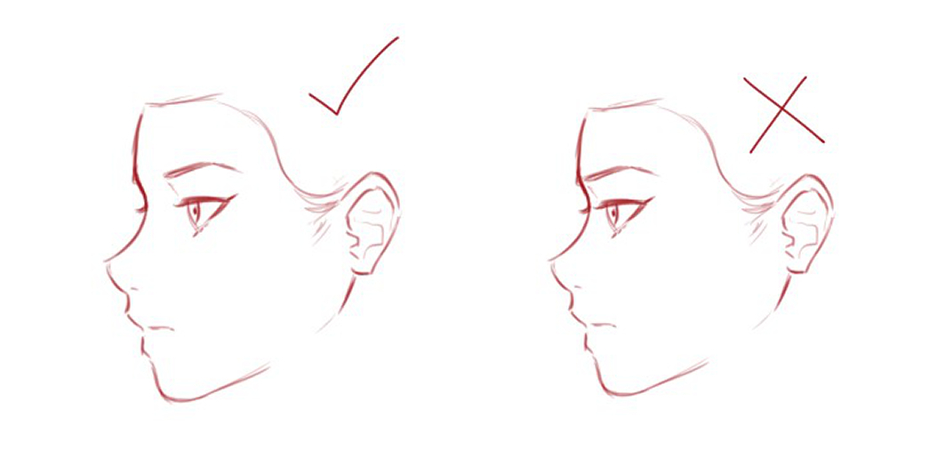 Eye Side View Drawing