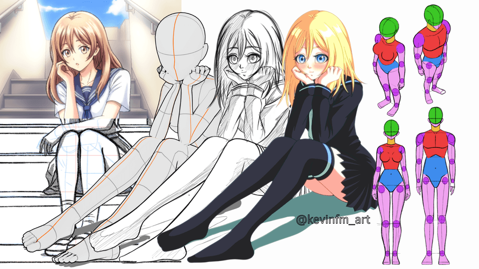 DRAW a FULL-BODY COMPOSITION! (TIPS and 3D) by KevinFarias - Make ...