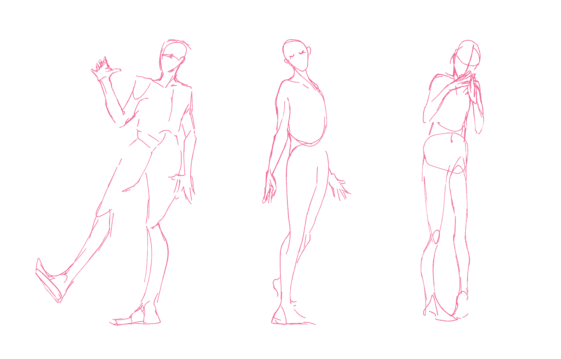 Poses De Dessin De Personnages Vivants