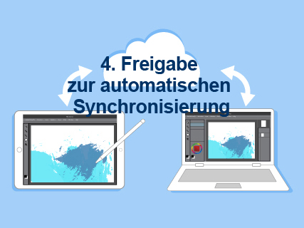 „So verwenden Sie den Cloud-Service“ #4: 4. Freigabe zur automatischen ...