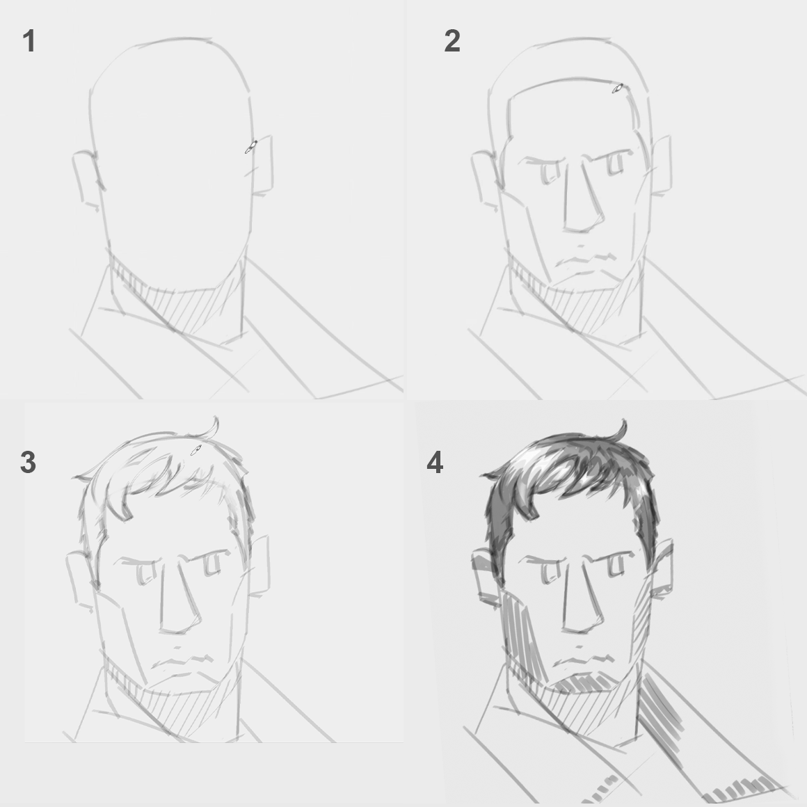 Human Figure Reference Drawing