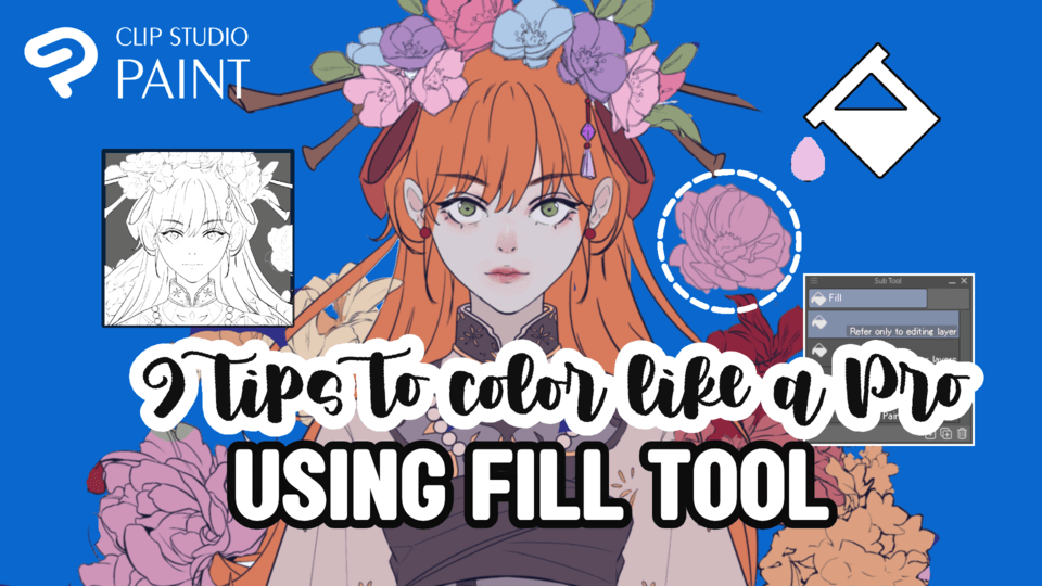9 TIPS AND TRICKS FOR QUICK COLORING USING FILL TOOL by Cyfuko - Make ...