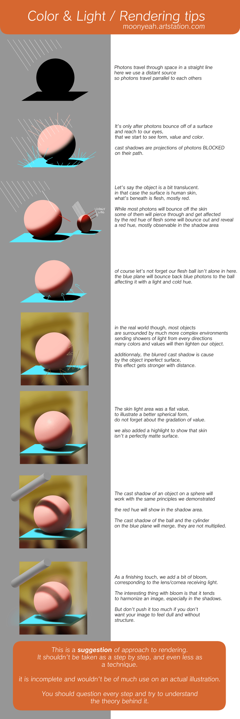 Color & Light / Rendering Tips “Knowledge #1” by MoonYeah!! - Make better art | CLIP STUDIO TIPS