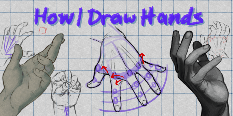 How I Draw Hands - The Basic Shapes and Details “Hand Tutorials #1” by ...