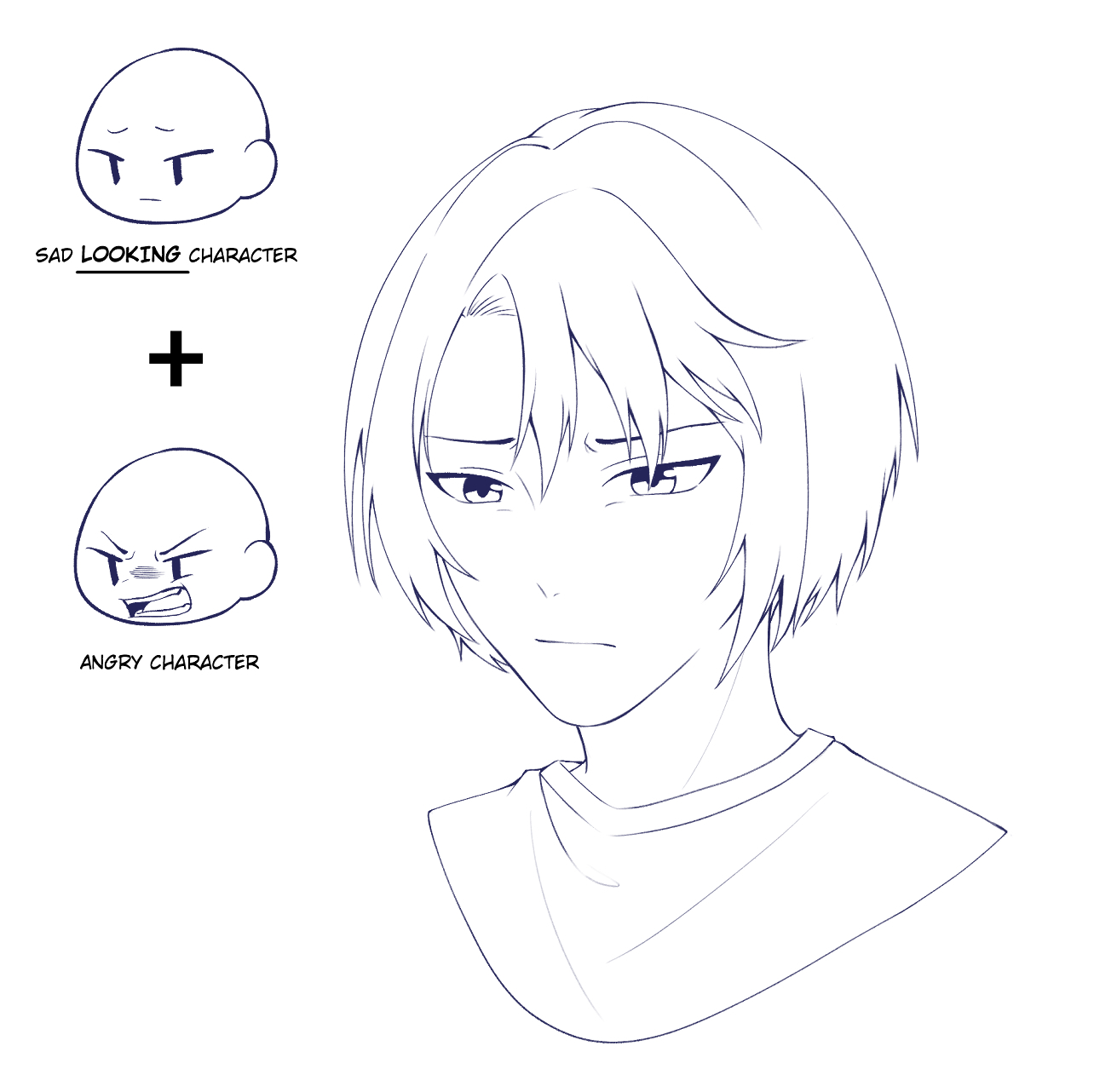 Conflicted Expression Anime