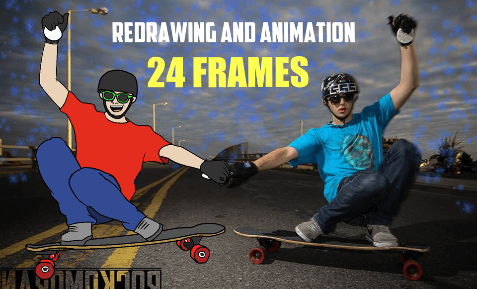 Redrawing and Animation - 24 frames by RockoMoran - Make better art ...