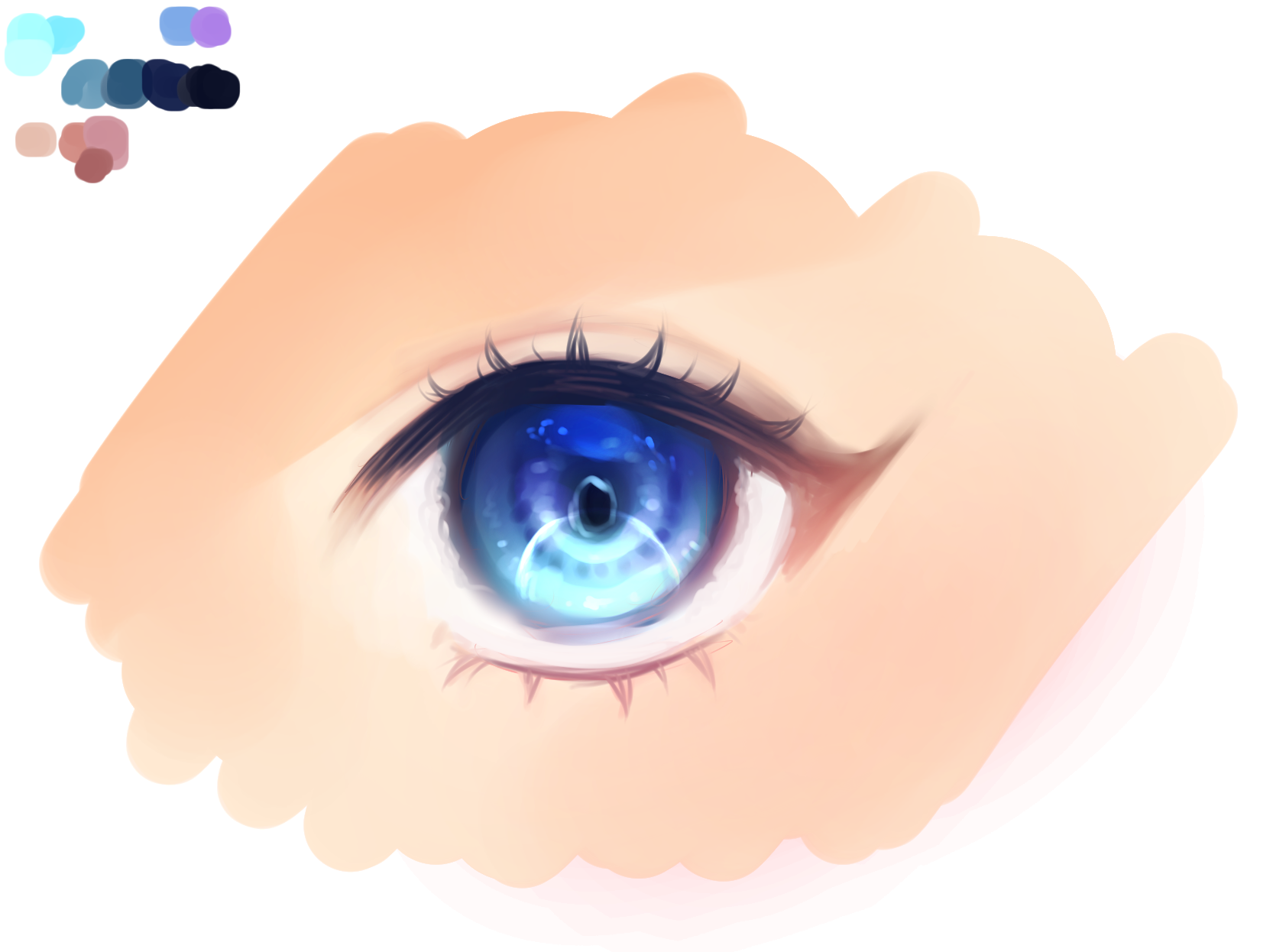Female Anime Eyes Color