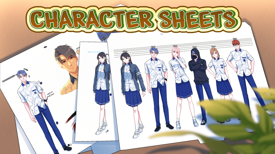 Making Character Sheets Easier with Clip Studio Paint “Webtoon #13” by ...