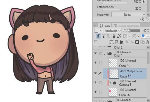 Brown Hair Chibi Base
