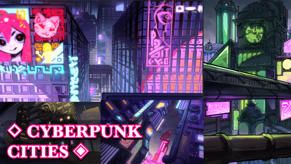 How to Create Cyberpunk backgrounds! by ALYEK - Make better art | CLIP ...