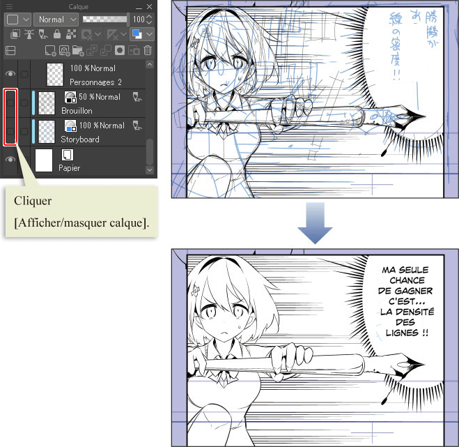 8. Remplissage monochrome « Guide de manga monochrome pour dessiner un ...