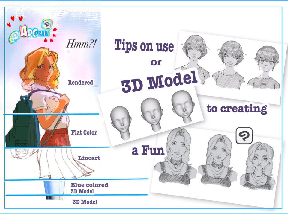 Tip on use of 3D figure to creating a fun character (Newbie) “Use of 3D ...