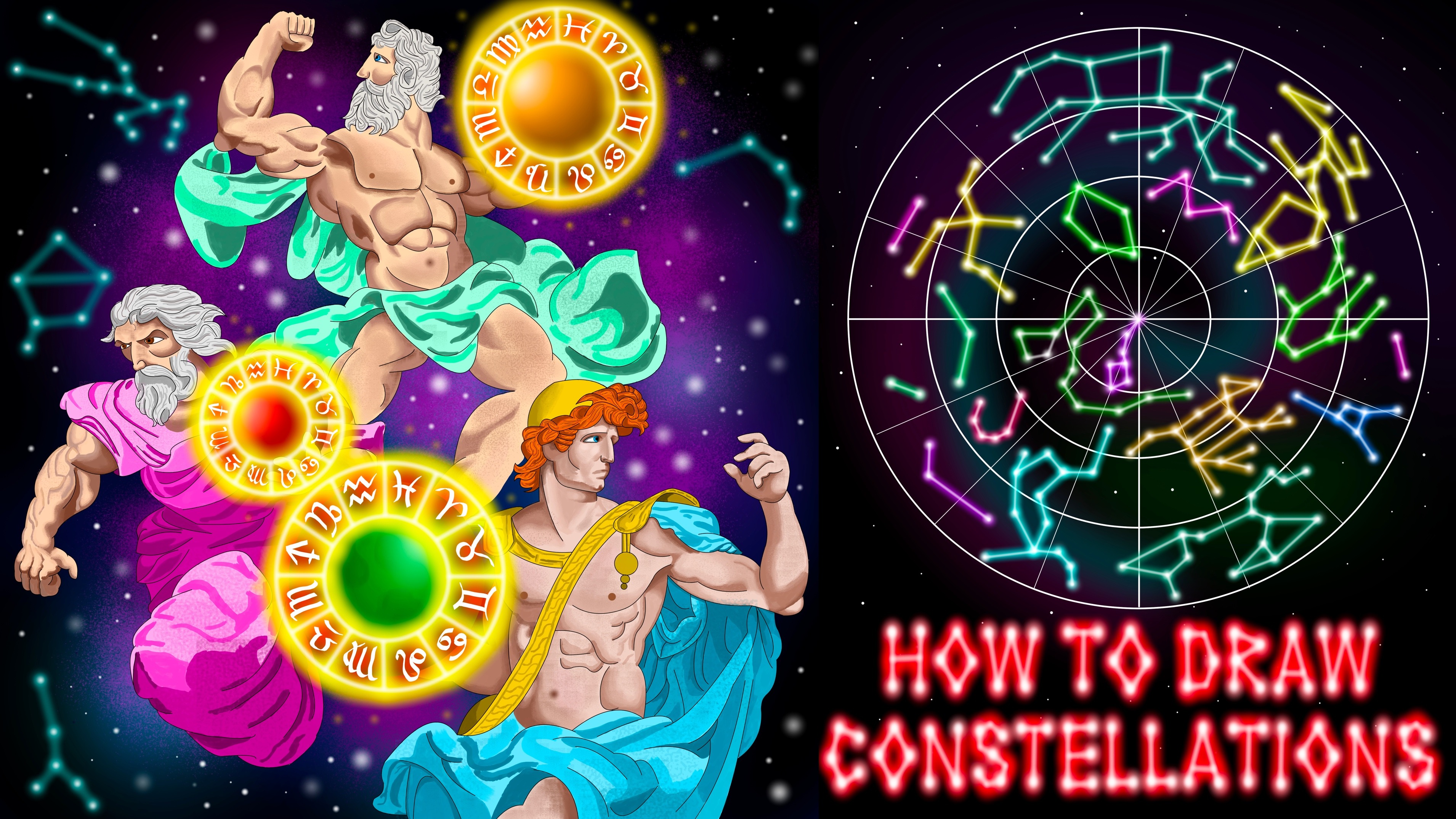 How to draw zodiac constellations 60 photos - Youhoroscope.com
