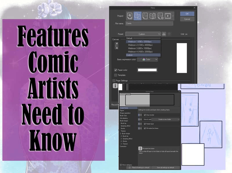 만화가가 알아야 할 모든 기능 1부 by LizStaley - 그림 그리는 요령 | CLIP STUDIO TIPS