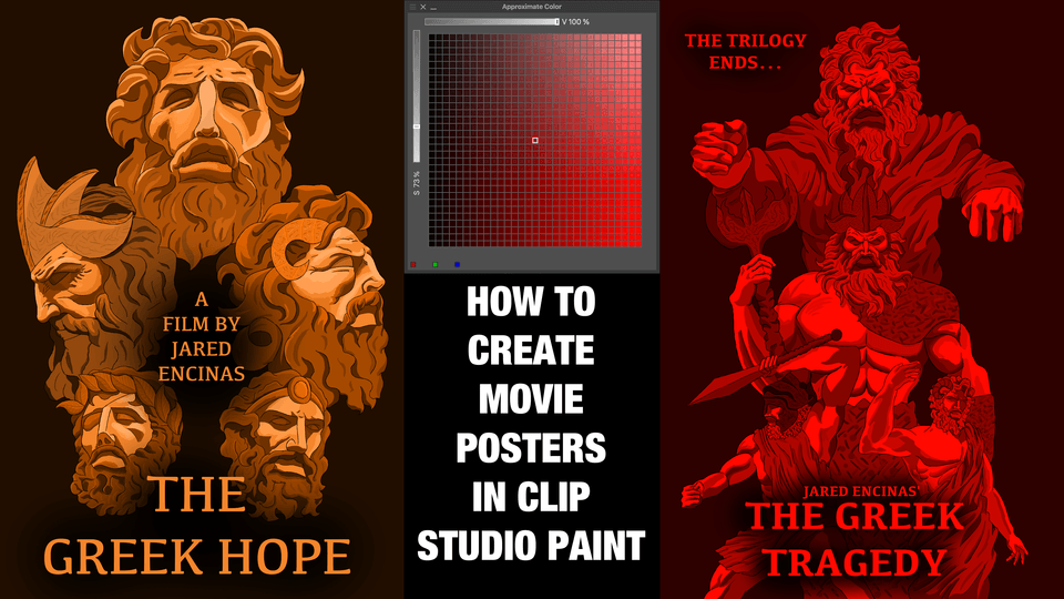 How To Create Movie Posters In Clip Studio Pain “#PosterIllustration # ...