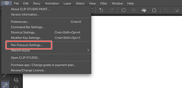 4.Adjusting pen and brush pen pressure “[iPad] Finding and adjusting ...