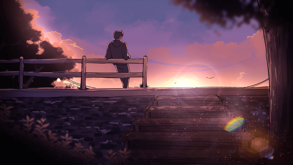 Easy Anime Landscape Drawing “Landscape #1” by O_kids - Make better art ...