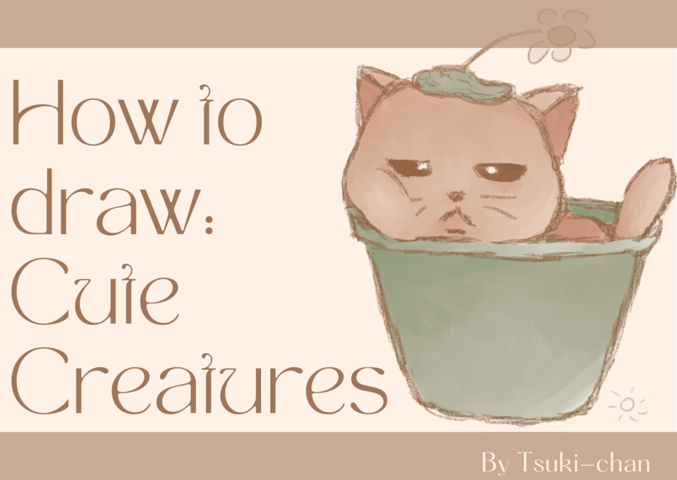 How to draw cute creatures by Tsuki-chan - Make better art | CLIP ...