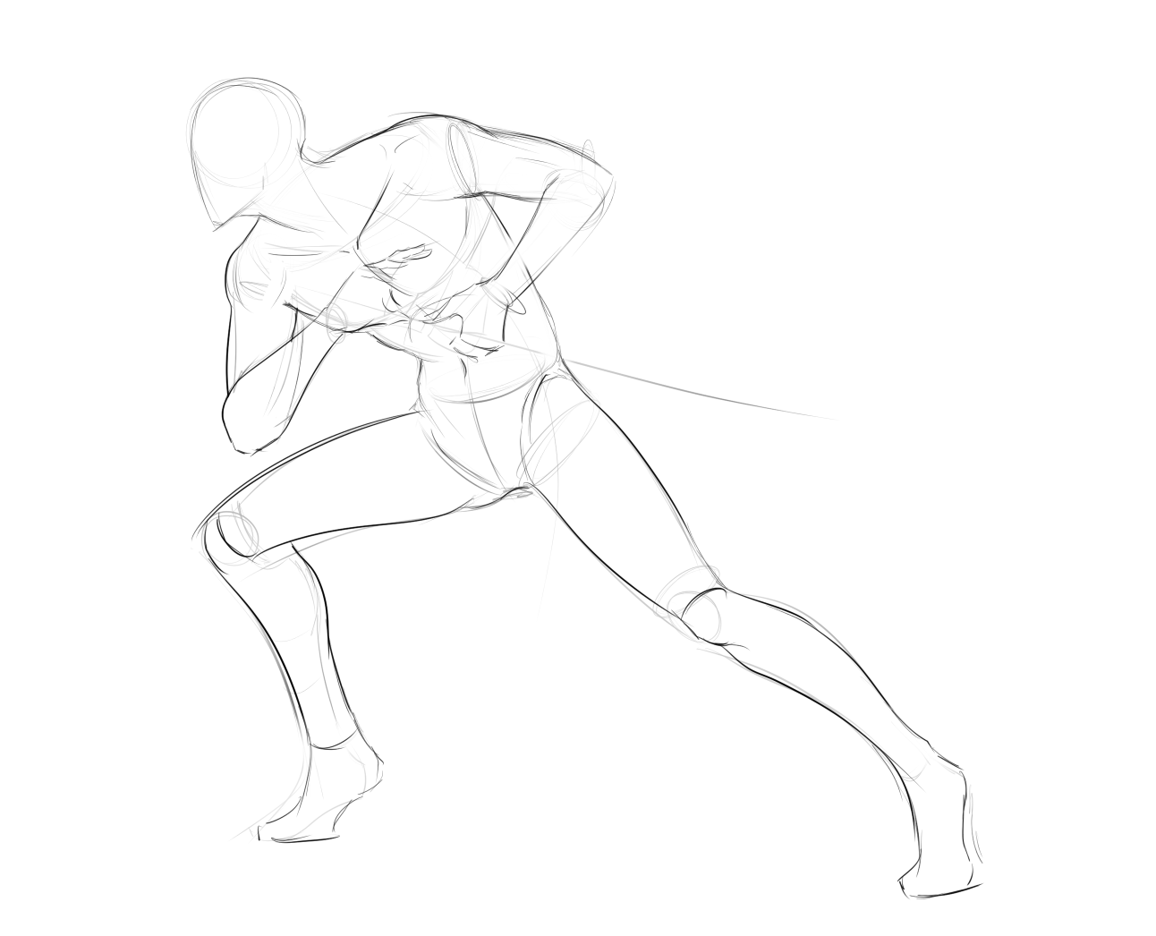 Dibujo De Poses De Lucha Vectores De Fighting Pose, Imágenes