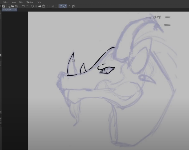 How To Draw A Dragon Facing Forward