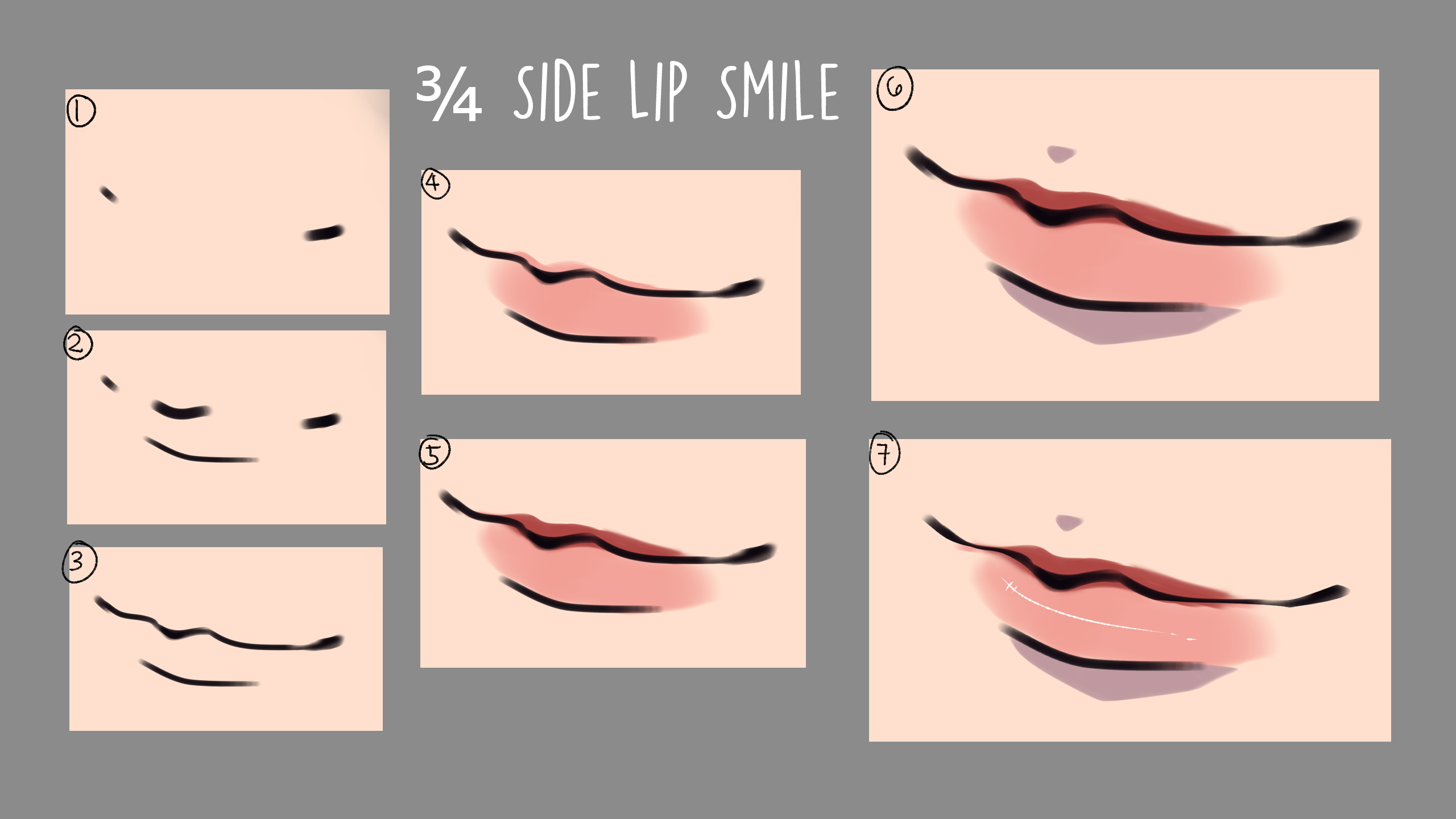 Lip Smirk Drawing