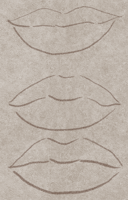 Full Lips Drawing
