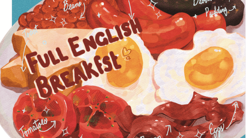 Food Illustration in CSP - English Breakfast Timelapse “Timelapses #1 ...