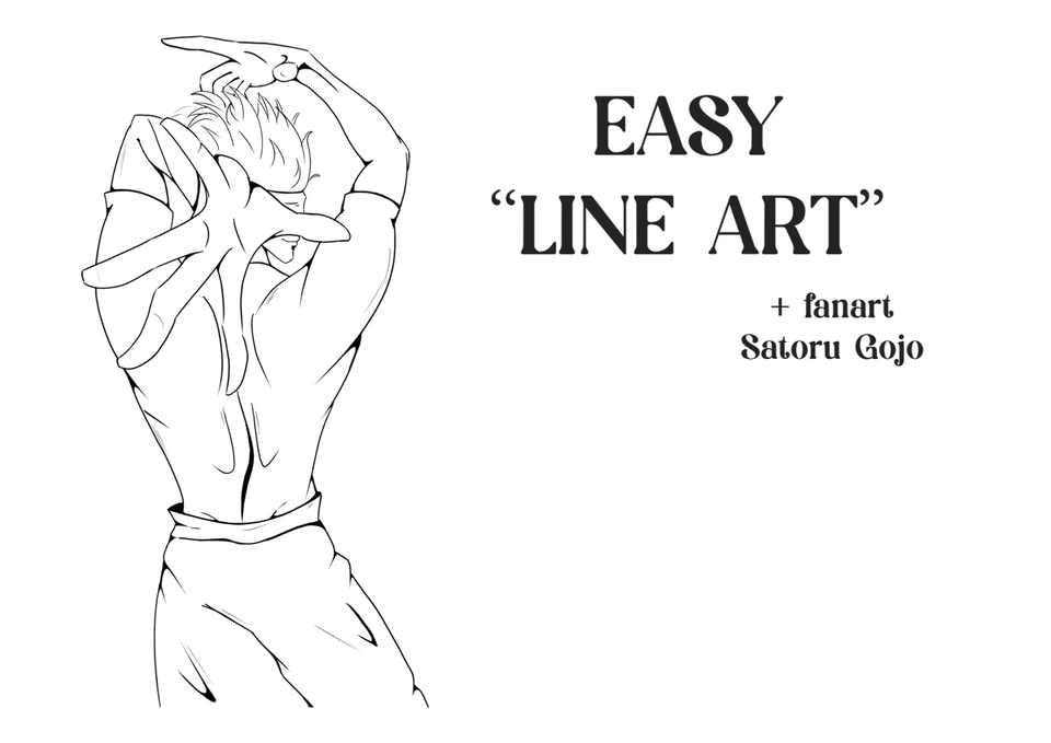Achieving beautiful Line art without too much effort (Gojo fanart) by ...