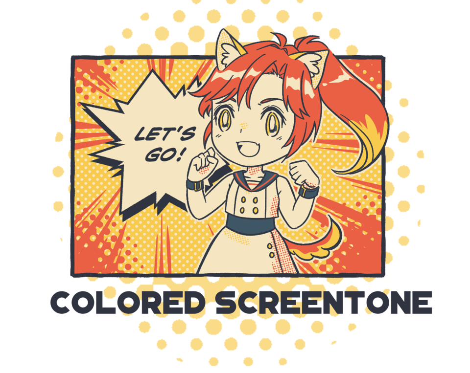 Screentone in colored illustration with Clip Studio Paint by ...