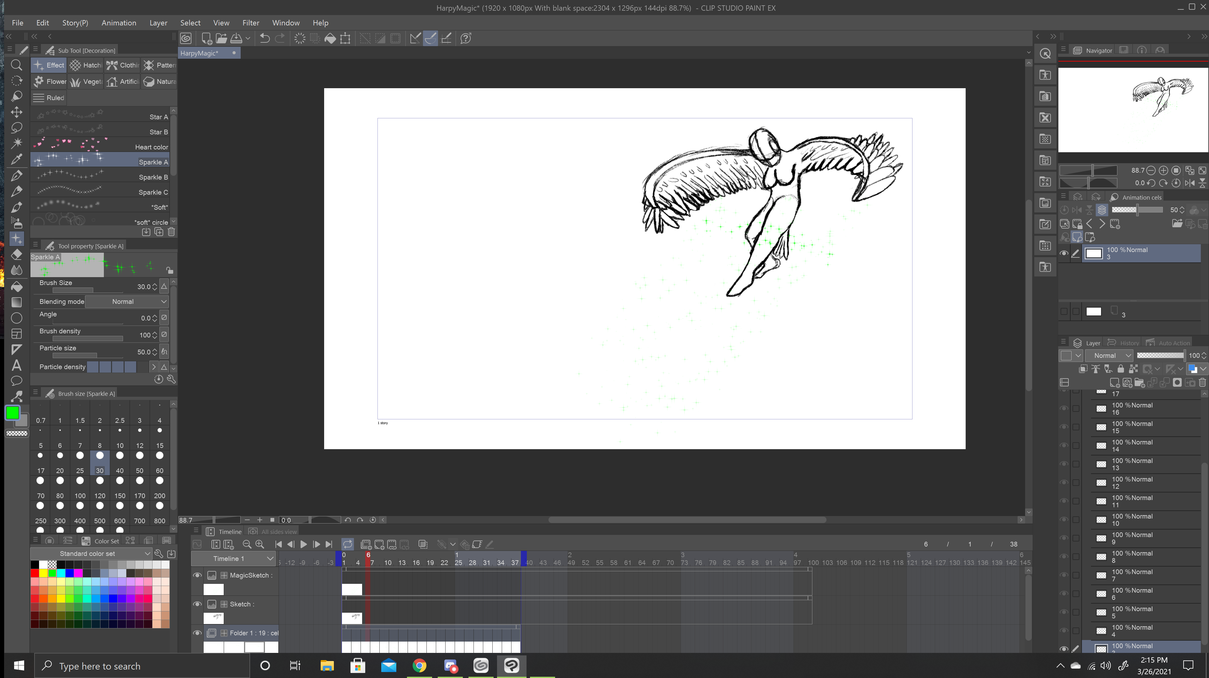 Animating a Simple Magic Trail by Wingdude100 - Make better art | CLIP ...