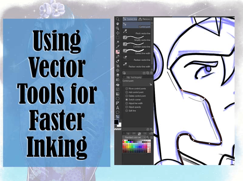 Using Vector Tools for Faster Inking by LizStaley - Make better art | CLIP STUDIO TIPS