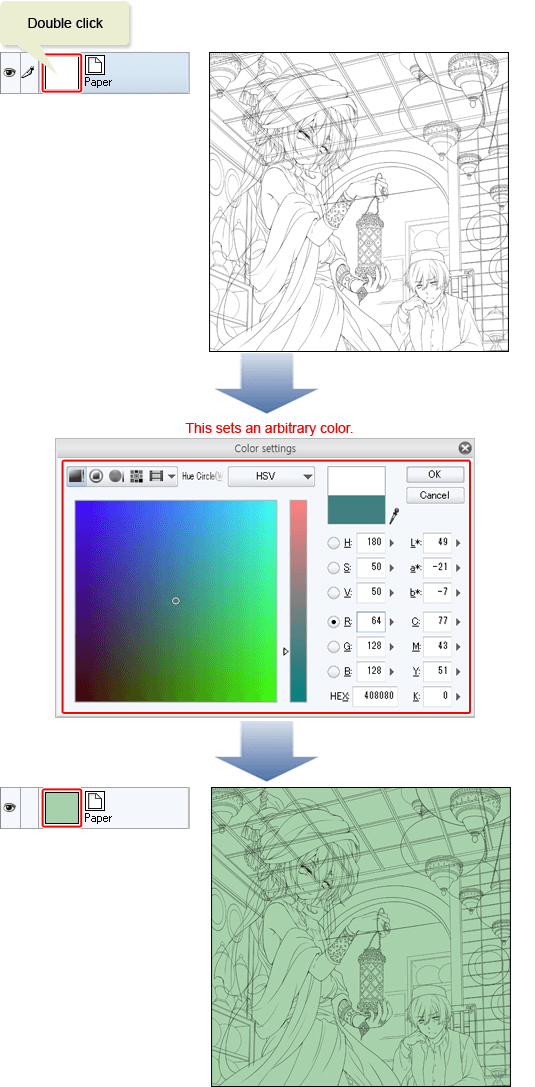 Part 7. Flat colors “Professional illustration process: kona #7” by ...