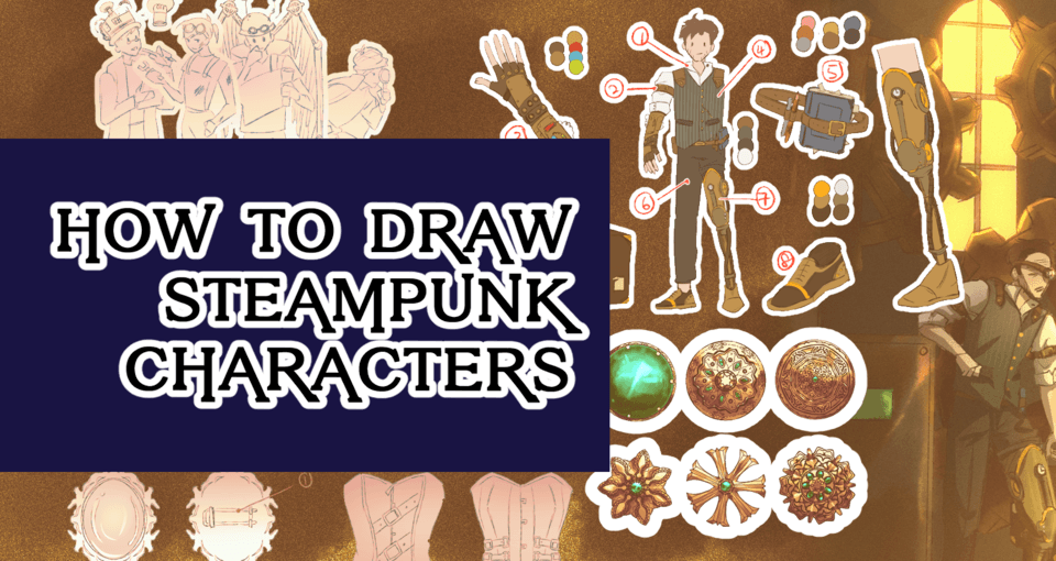 how to Draw Steampunk Characters “All about Steampunk #1” by ZeroQ_Vern - Make better art | CLIP ...