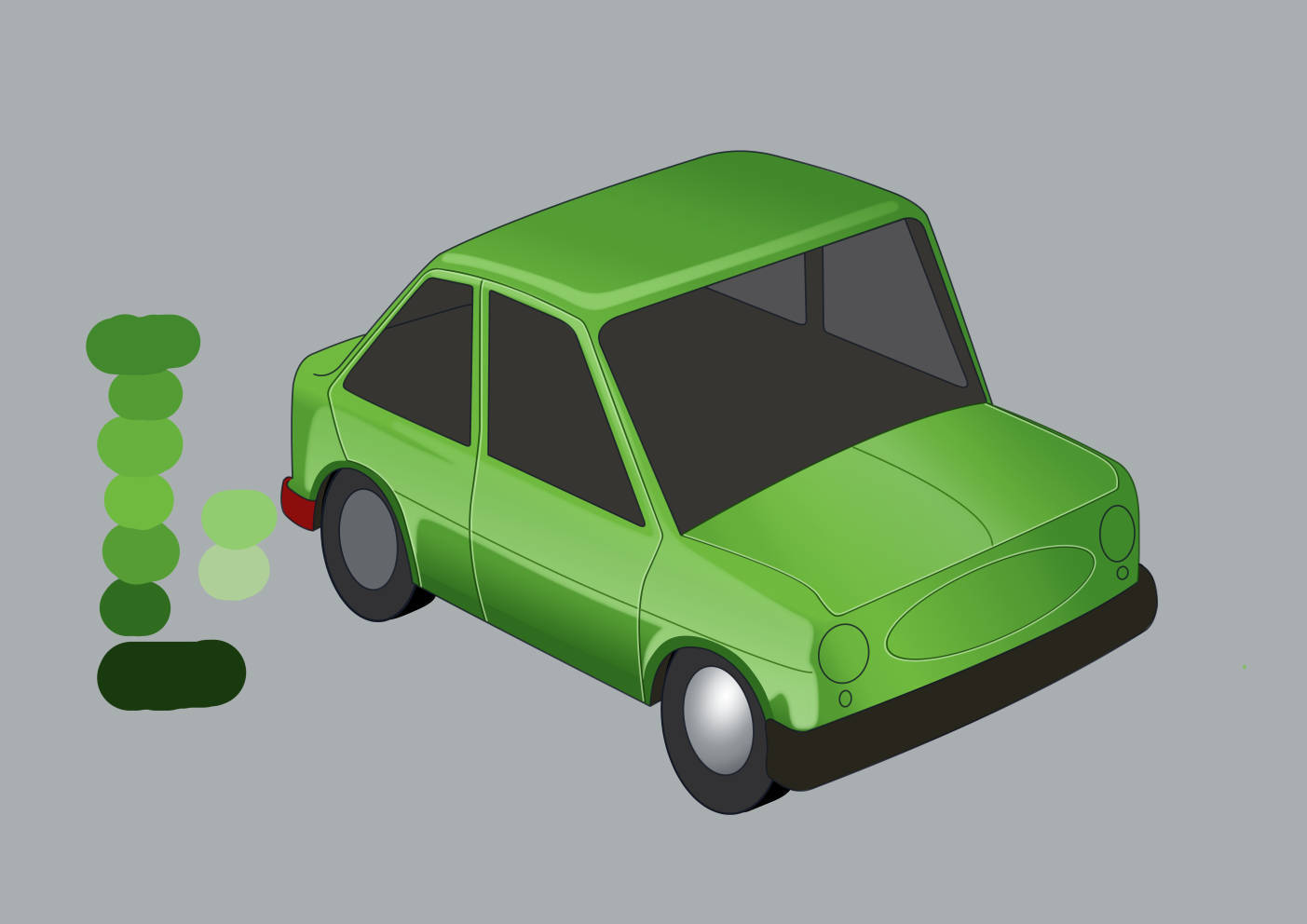 CARTOON CAR USING VECTORS AND GRADIENTS by Manleonardo - Make better ...