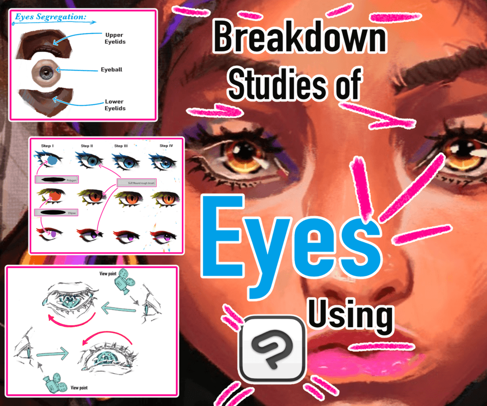 Breakdown study of how I paint the Eyes of my OC using CSP by Adöva_rt ...