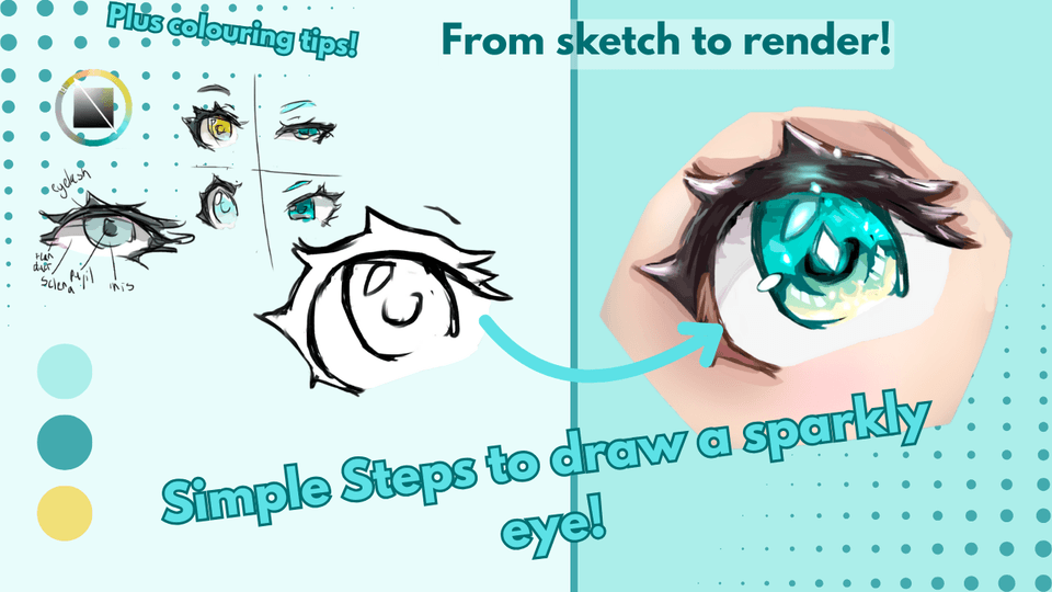 Simple steps to draw a sparkly eye! by mintleaf - Make better art ...