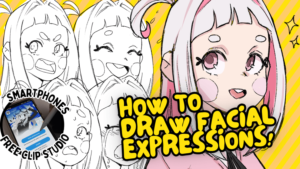 How To Draw Facial Expressions (Smartphone Simple Mode) by Reichel ...