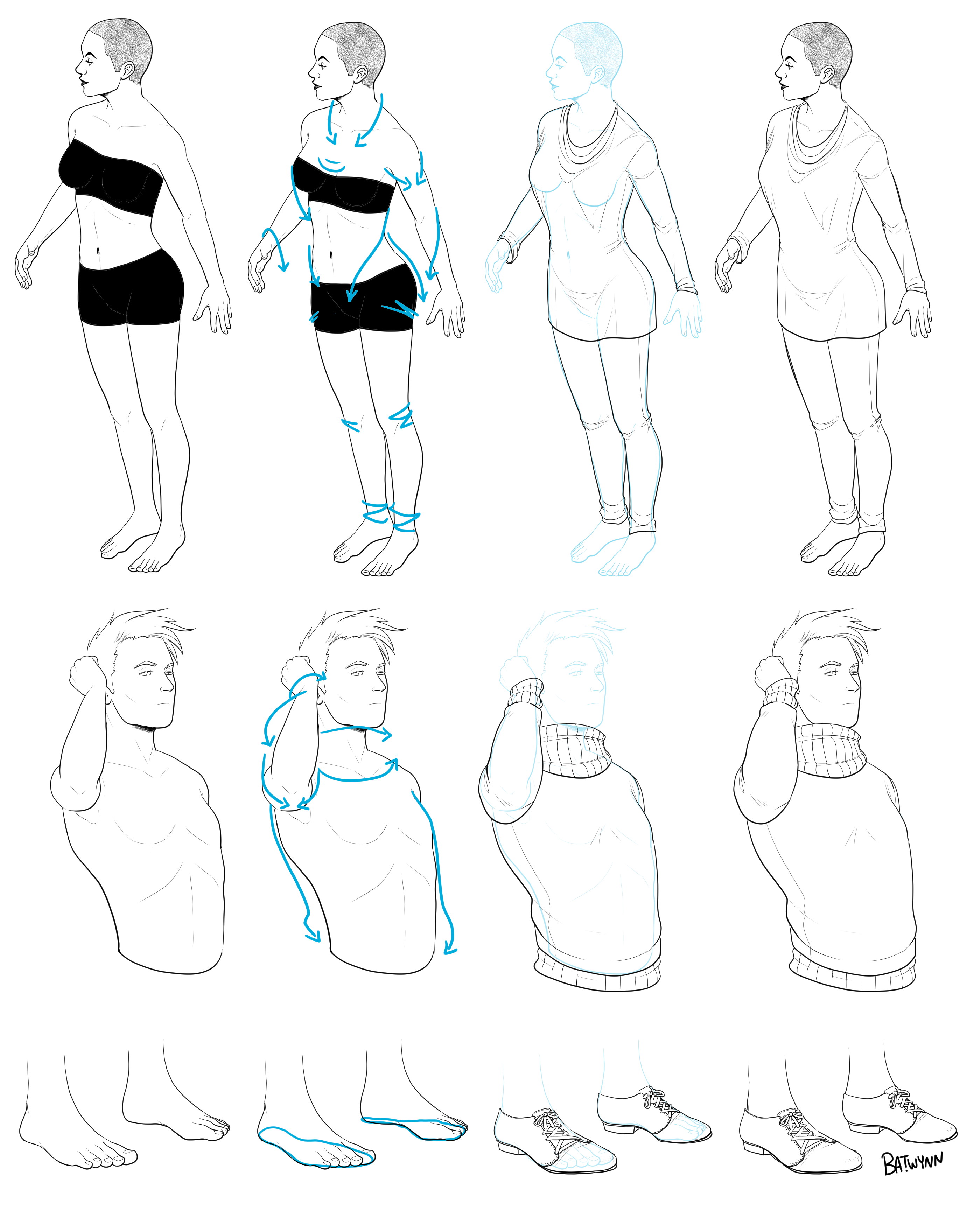 Reference Female Body Texture