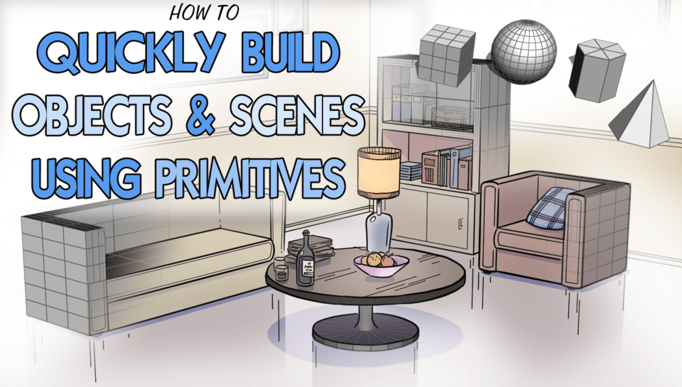 How to build objects & scenes using primitives by LorenzoB - Make better art | CLIP STUDIO TIPS