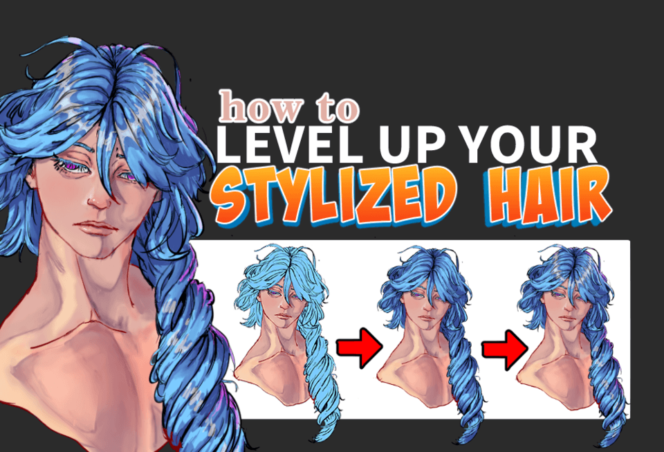 How to level up your stylized hair by Emmyroid - Make better art | CLIP ...