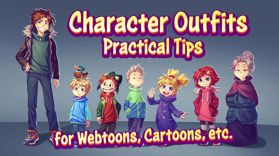 Practical Tips on Comic CHARACTER OUTFITS in Any Style! “Characters ...