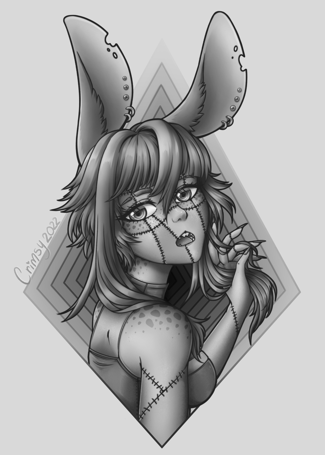 Grayscale Gradient Art