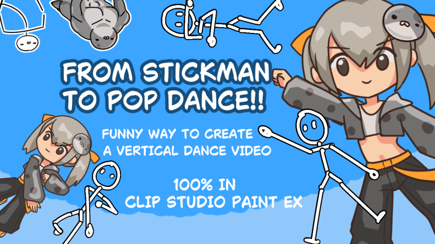From Stickman to Popdance!! Let's make a vertical dance vid! by viciaia ...