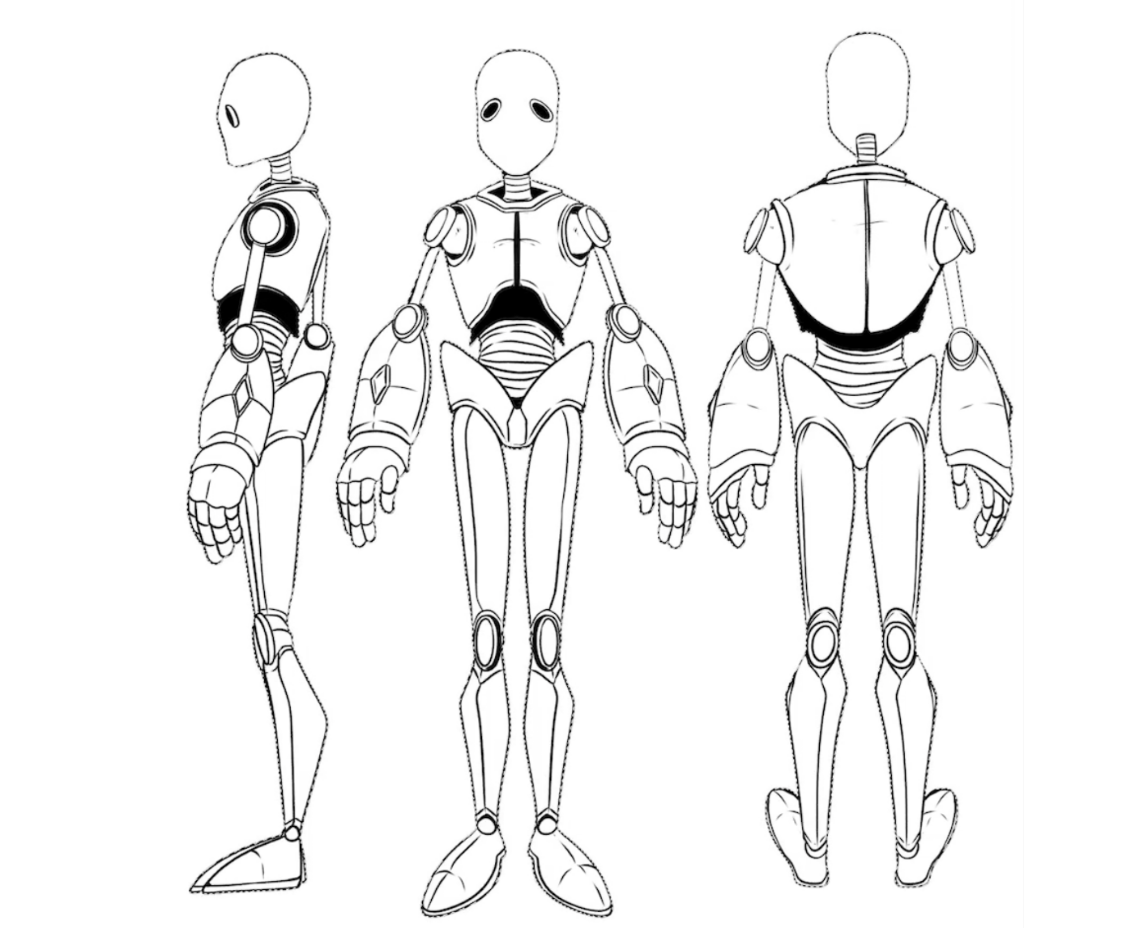 Human Robot Drawings