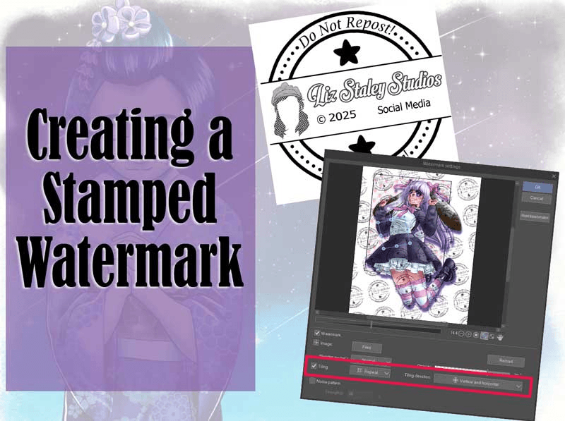 Creating a Stamped Watermark by LizStaley - Make better art | CLIP ...