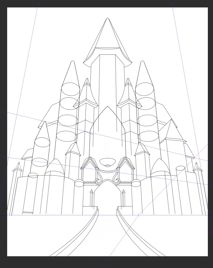 Step By Step How To Draw A Medieval Castle